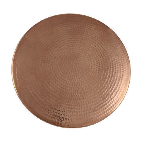 Hammered Copper Lazy Susan by Soluna | Copper Sinks Online